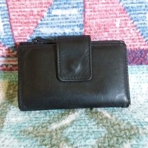 Bags | Black Leather Wallet | Poshmark
